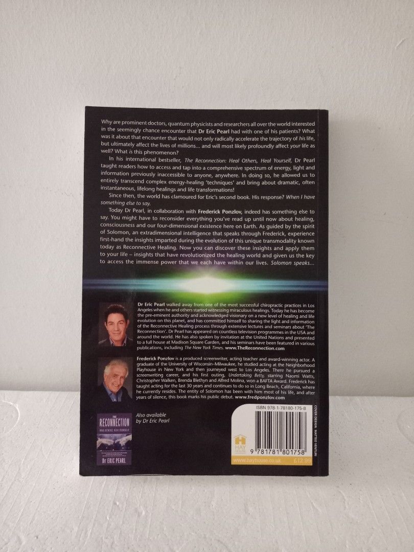 Solomon Speaks | Eric Pearl, Hobbies & Toys, Books & Magazines, Fiction ...