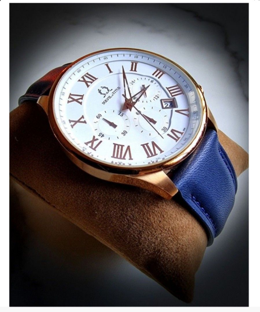 Solvil Et Titus Rose Gold Chrono, Men's Fashion, Watches & Accessories ...