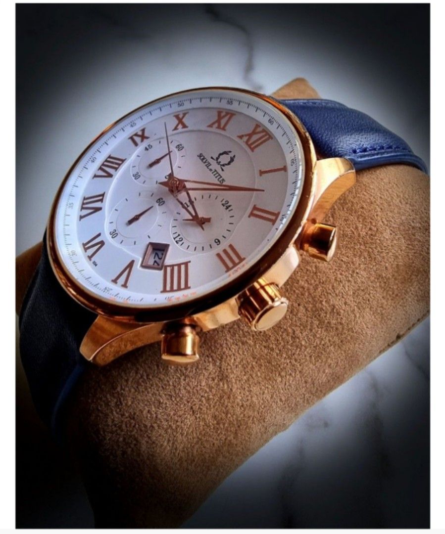Solvil Et Titus Rose Gold Chrono, Men's Fashion, Watches & Accessories ...