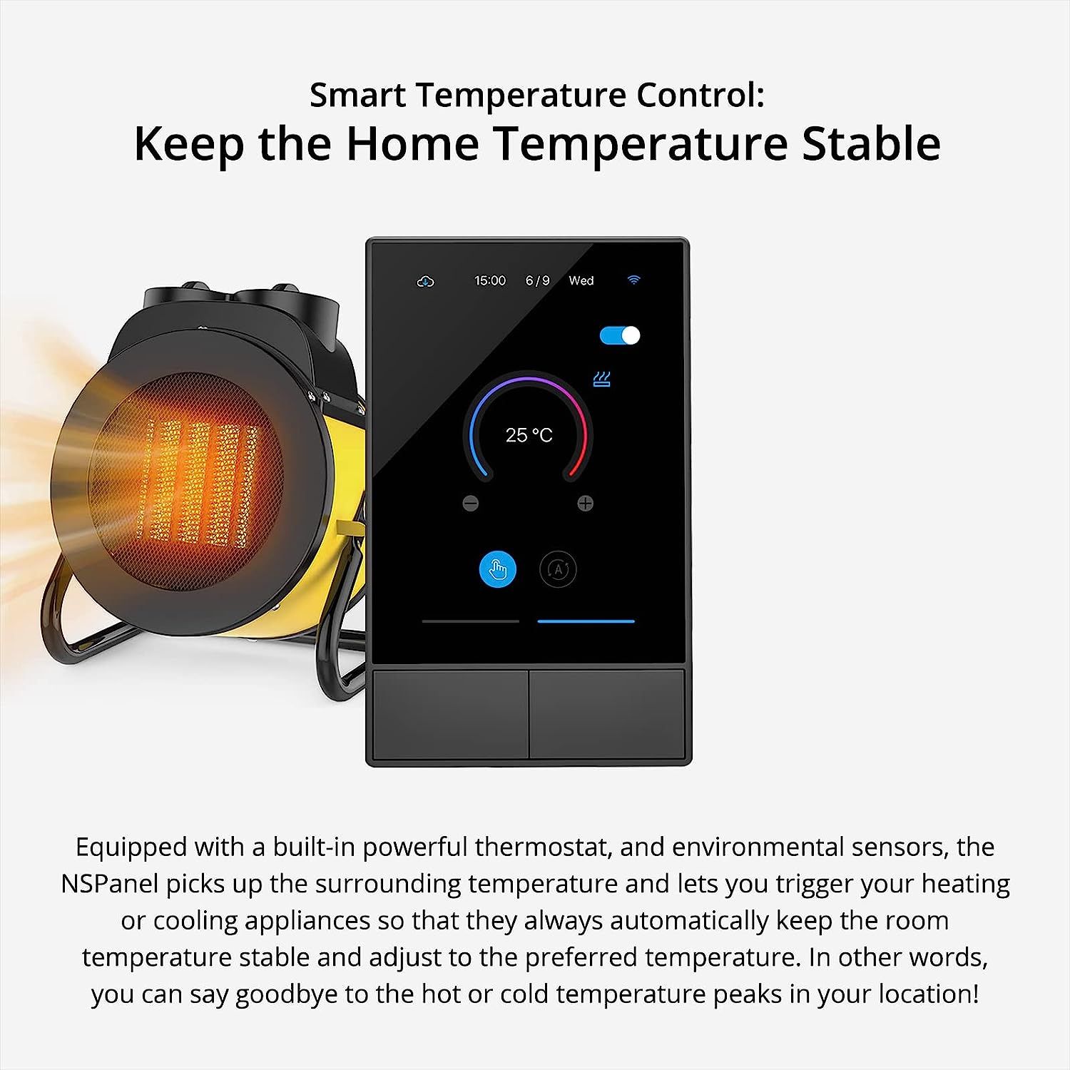 SONOFF NSPanel WiFi Smart Scene Wall Switch,2-Switch Panel Smart Home ...