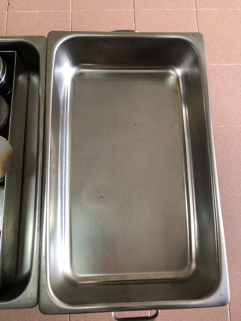 Stainless steel buffet tray, Furniture & Home Living, Kitchenware ...