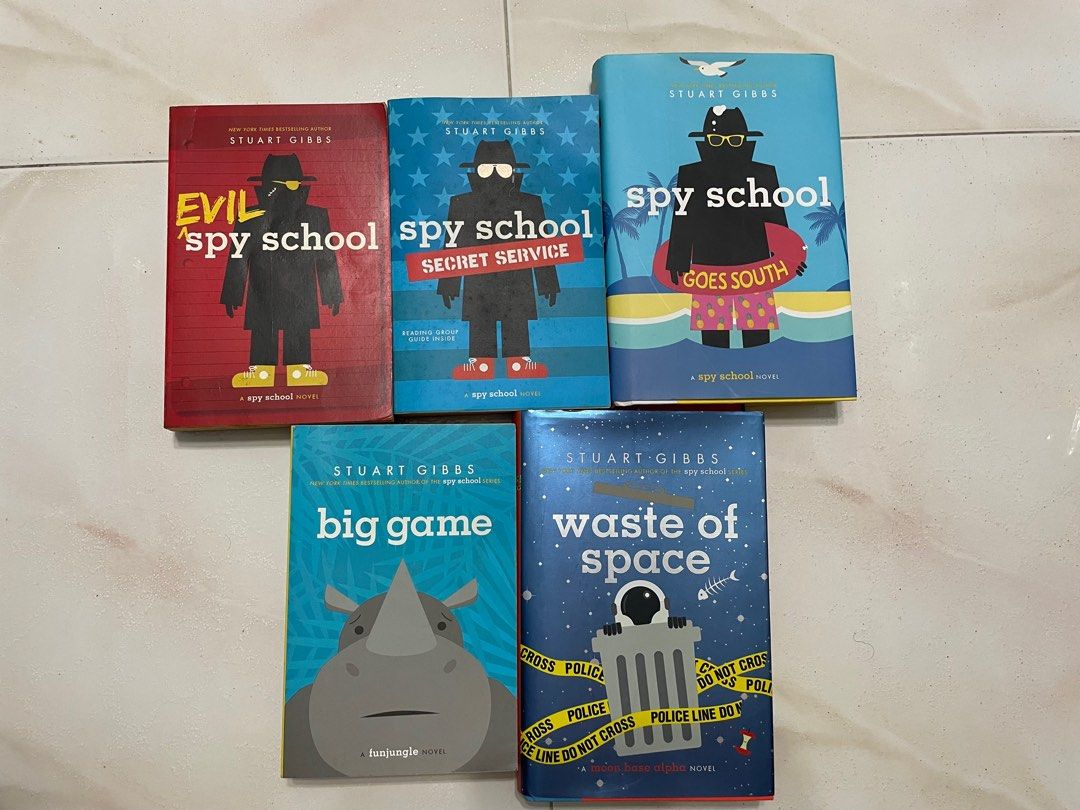 Stuart Gibbs Books (Spy School, Fun Jungle, Moon Base Alpha), Hobbies ...
