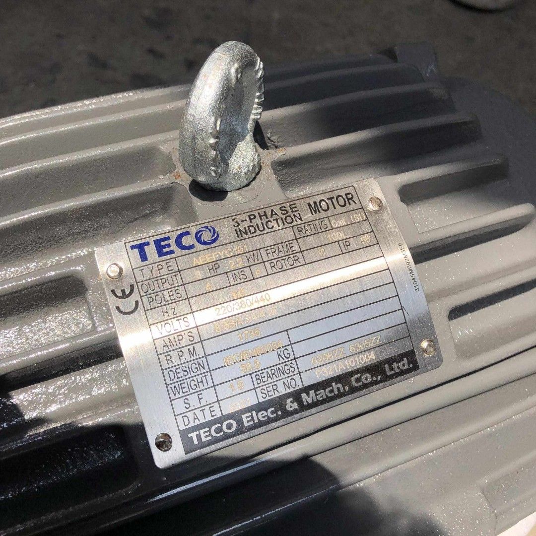Teco Induction Motor, Commercial & Industrial, Construction Tools ...