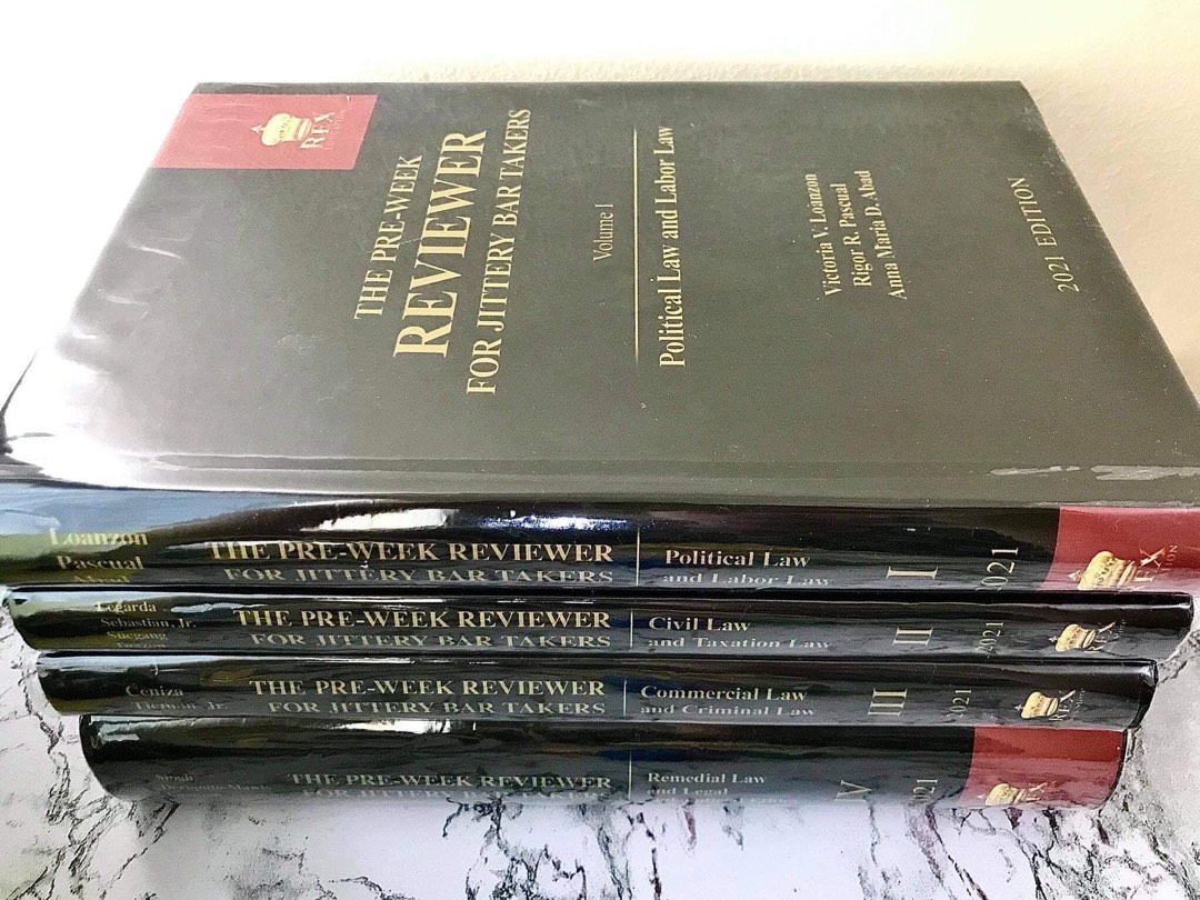 The Pre-Week Reviewer for Jittery Bar Takers (Volumes II and III ...