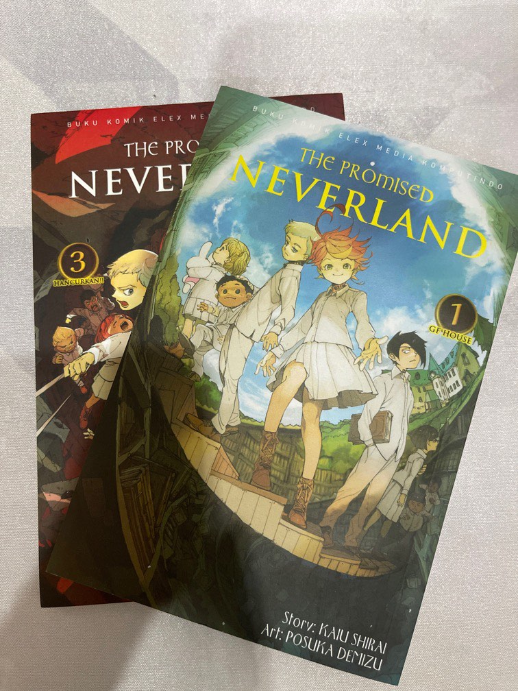 The promised neverland vol 1 & 3 on Carousell