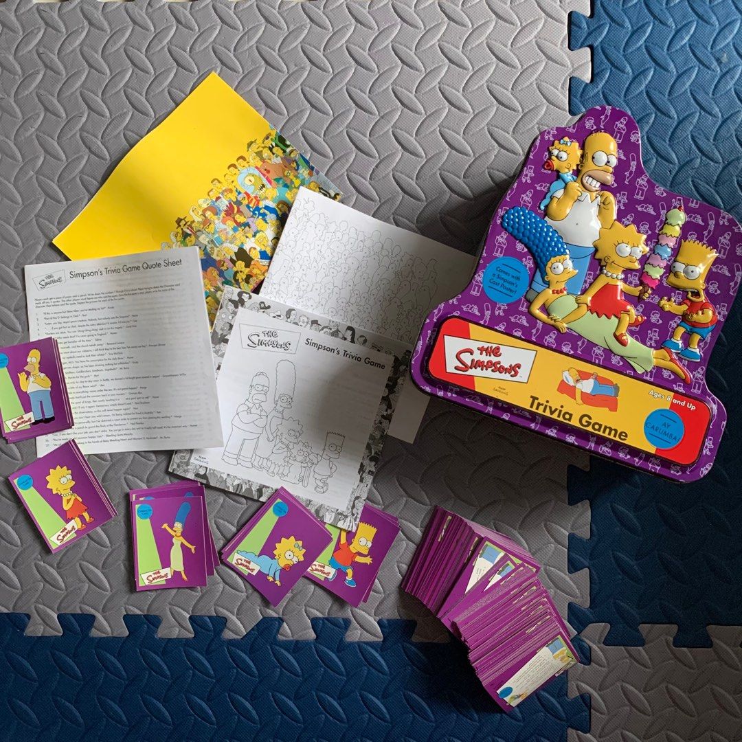 The Simpsons Trivia Game, Hobbies & Toys, Toys & Games on Carousell