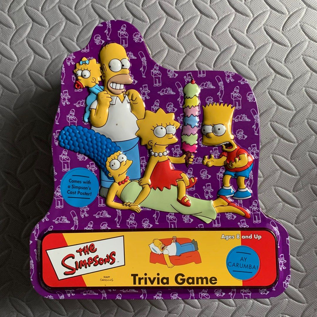 The Simpsons Trivia Game, Hobbies & Toys, Toys & Games on Carousell