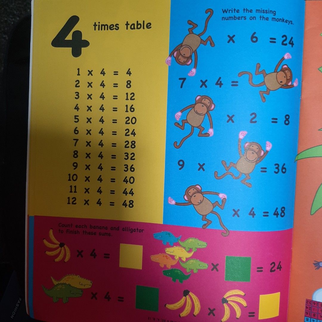 Times Table Book, Hobbies & Toys, Books & Magazines, Children's Books on Carousell