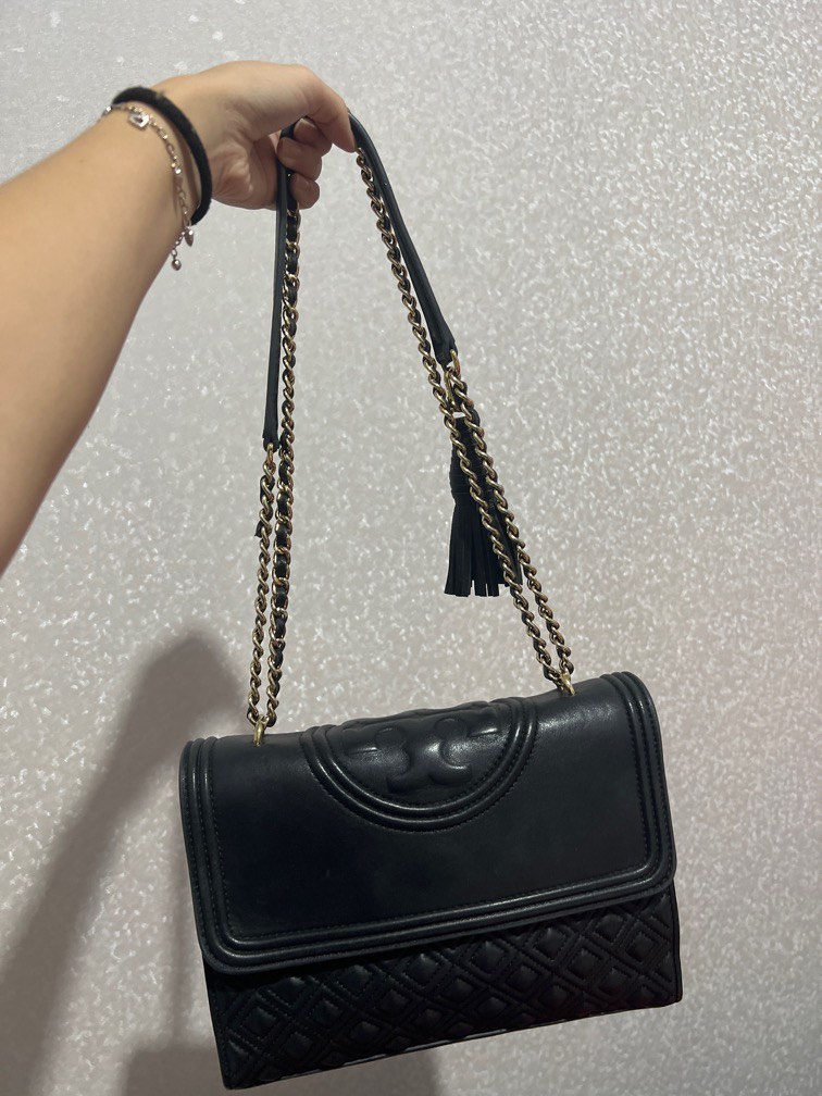 Tory Burch Fleming Medium, Fesyen Wanita, Tas & Dompet di Carousell