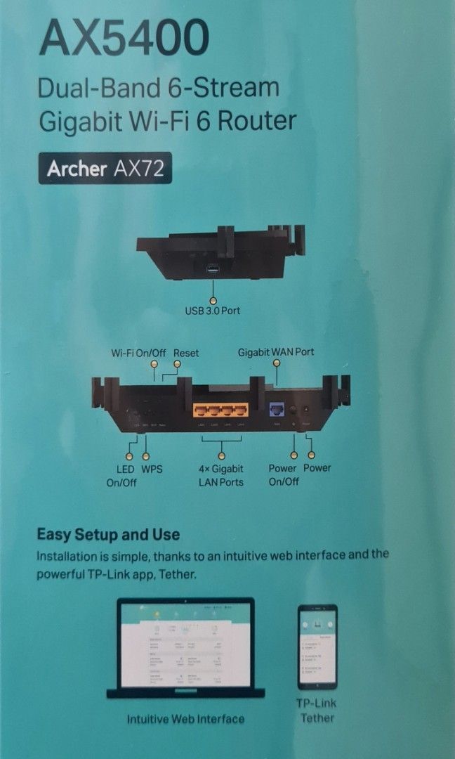 Tp-Link Ax5400 Archer Ax72, Computers & Tech, Parts & Accessories ...