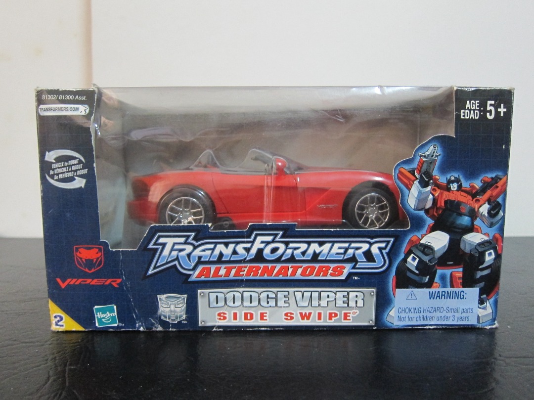 Transformers Alternator Dodge Viper Sideswipe Hasbro on Carousell