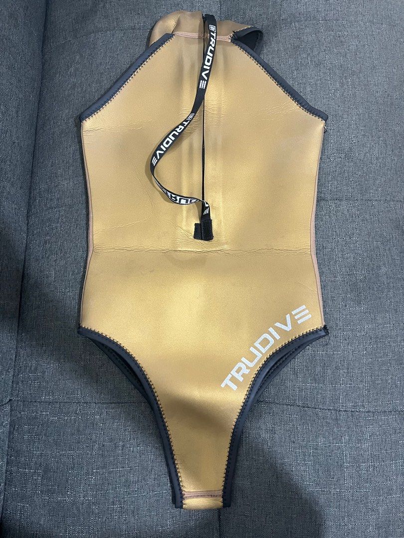 Trudive Siren Mermaid Bikini/Bodysuit 2mm in Gold Freedive/Scuba ...