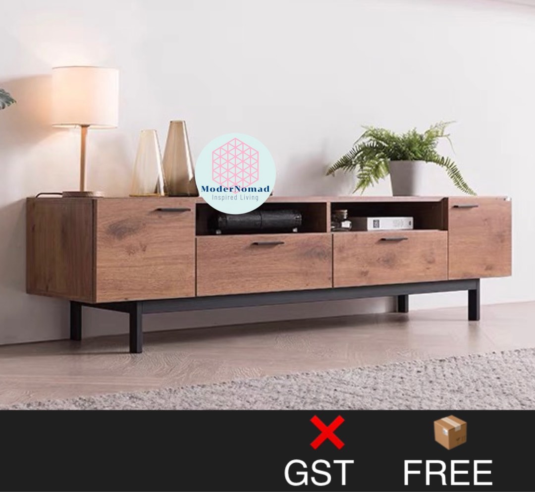 TV Console Sideboard Music Console TV Drawer Cabinet Side Console Table ...
