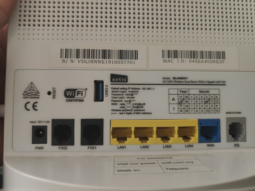 Unifi Modem/Router, Computers & Tech, Parts & Accessories, Networking ...