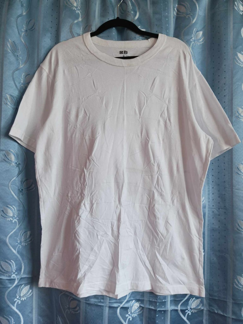 Uniqlo Plain White Tee, Men's Fashion, Tops & Sets, Tshirts & Polo ...
