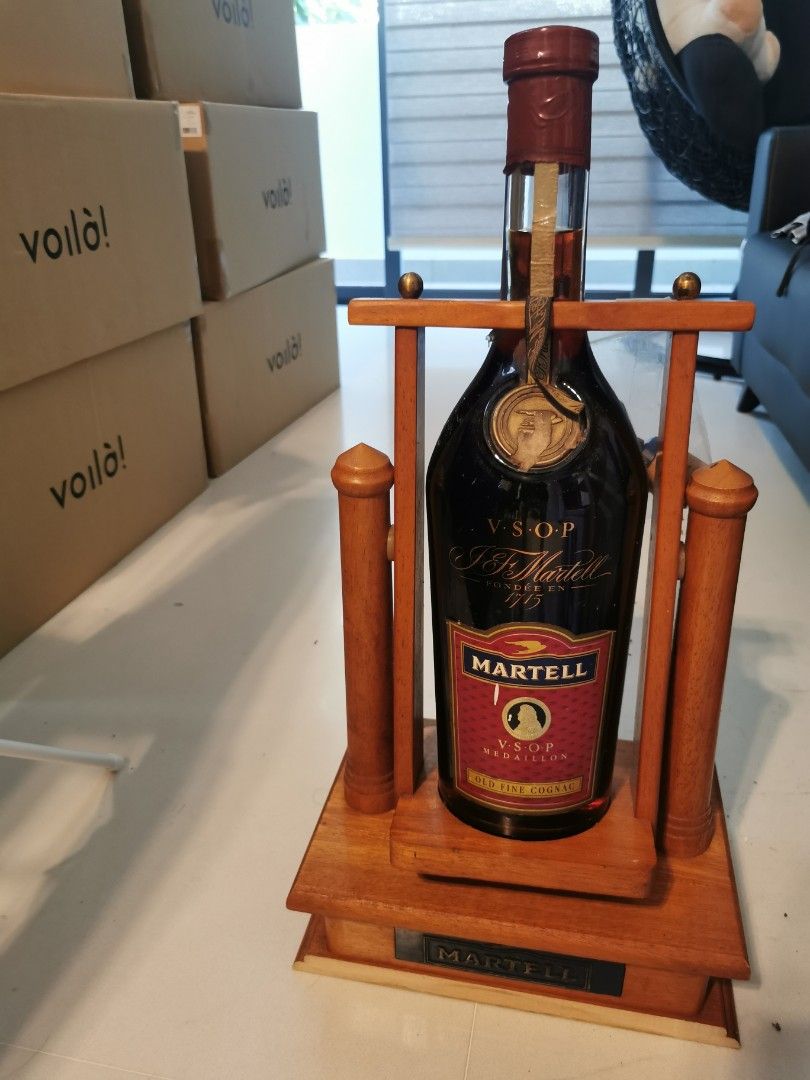 Unquie Vintage Limited Martell Vsop 3L 1715 with Wooden Cradle., Food & Drinks, Alcoholic ...