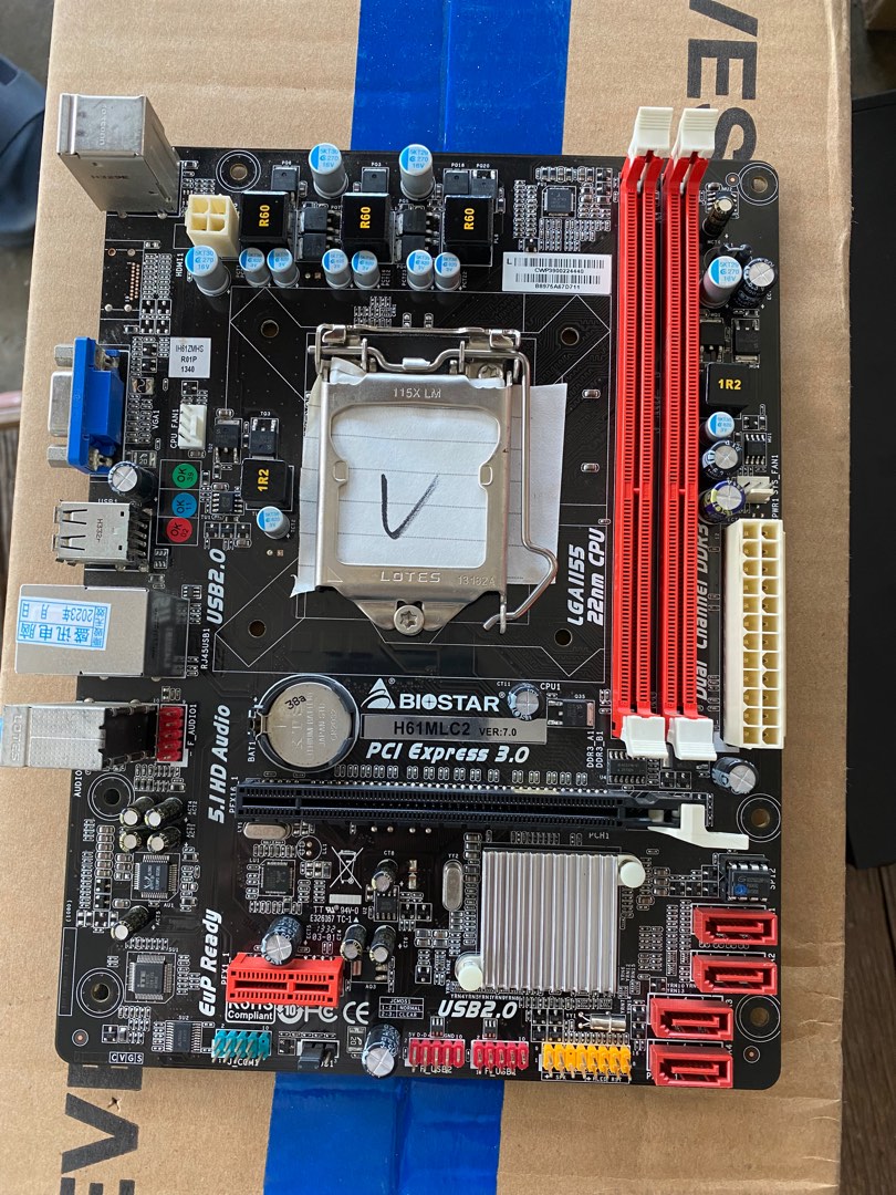 Used desktop pc motherboard mobo h61, Computers & Tech, Parts ...