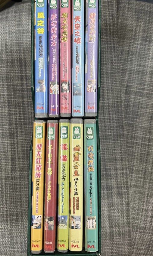 VCD A010a/7014a 宮崎駿卡通 風之谷 夢幻街少女 魔女宅急便 天空之城 歲月的童話 飛天紅豬俠 千與千尋 龍貓 幽靈公主 百變 ...