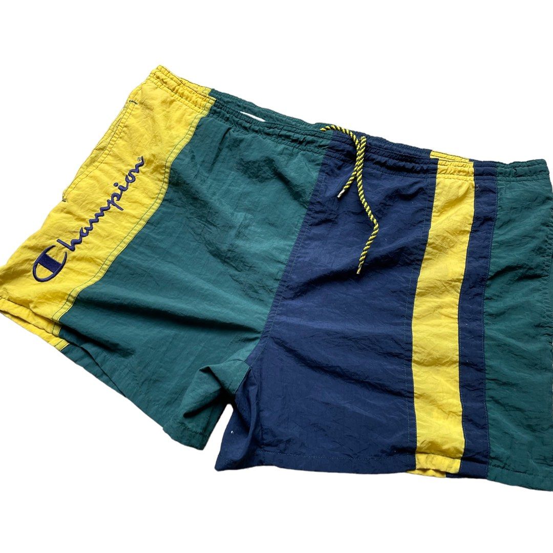 VINTAGE CHAMPION NYLON SHORTS, Men's Fashion, Bottoms, Shorts on Carousell