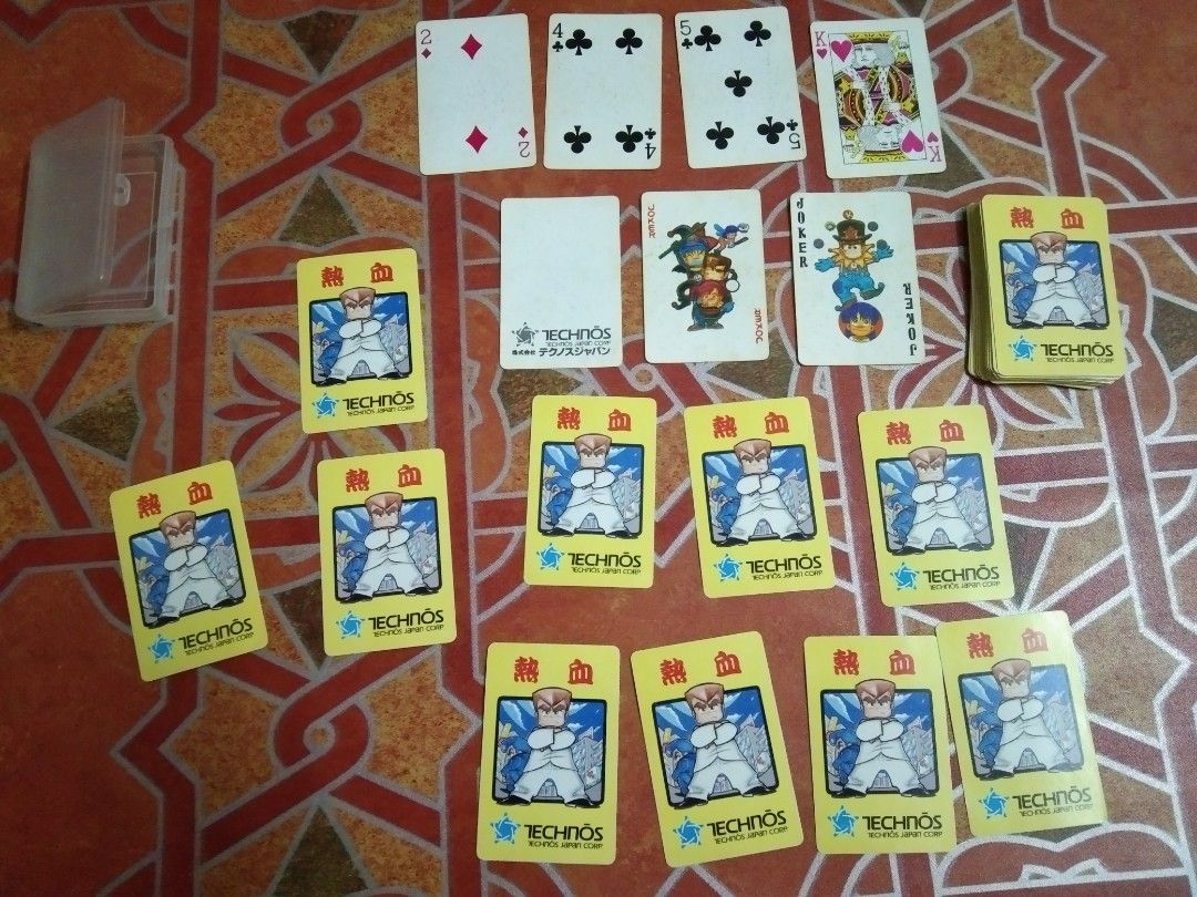 Vintage Game Kunio Kun Playing Card Technos Japan Corp Free Pos ...