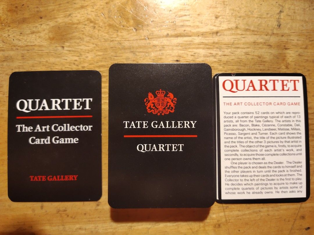 Vintage Rare Quartet The Art Collector Card Game by Tate Gallery ...