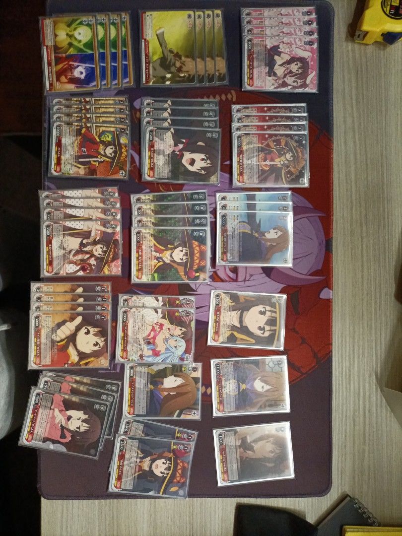 Weiss schwarz konosuba megumin and yunyun deck, Hobbies & Toys, Toys ...