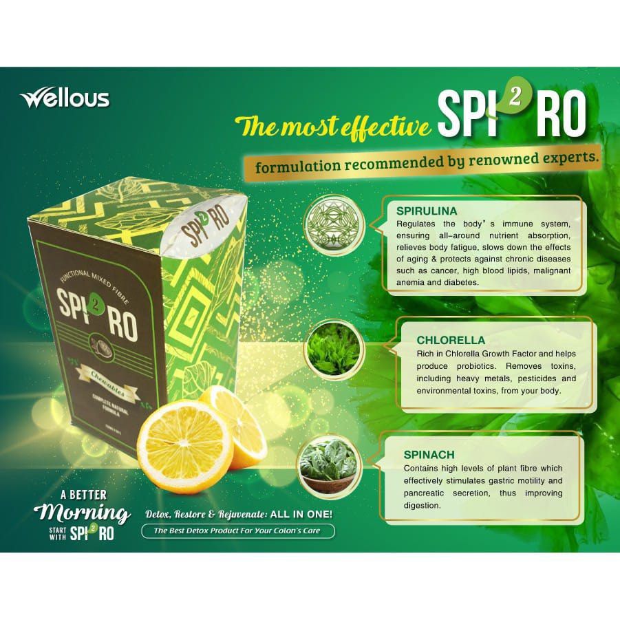 Wellous Spiro 60 tablets (3box $150), Health & Nutrition, Health ...