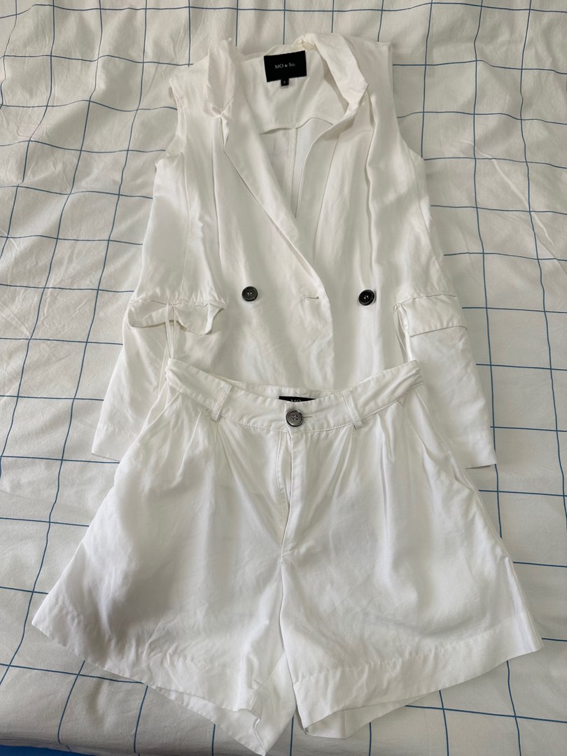 White Set Coordinates, Women's Fashion, Dresses & Sets, Sets or ...