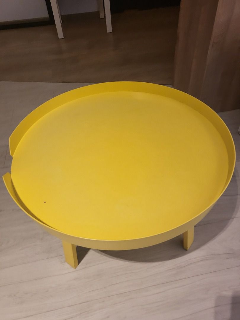 Yellow coffee table, Furniture & Home Living, Furniture, Tables & Sets ...