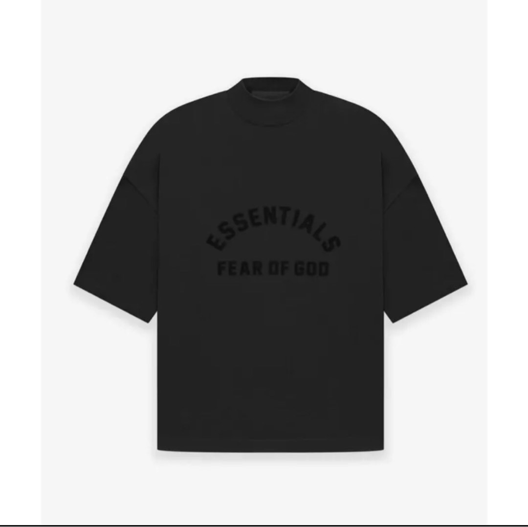 Essentials FOG SS23 Jet Black Tee, Men's Fashion, Tops & Sets, Tshirts ...