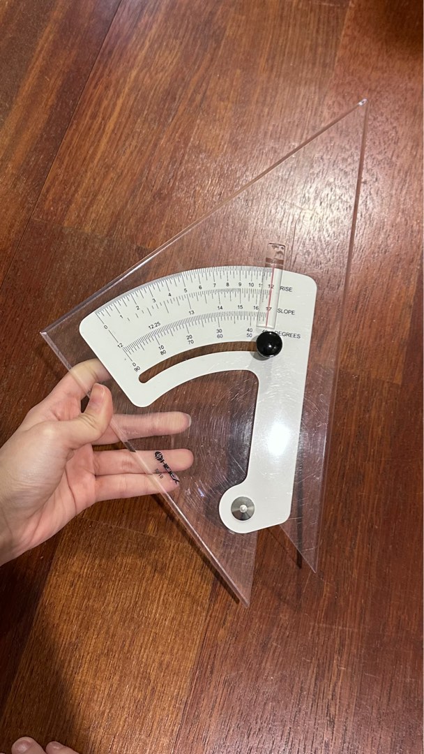 25cm (10”) Adjustable Set Square, Hobbies & Toys, Stationery & Craft ...