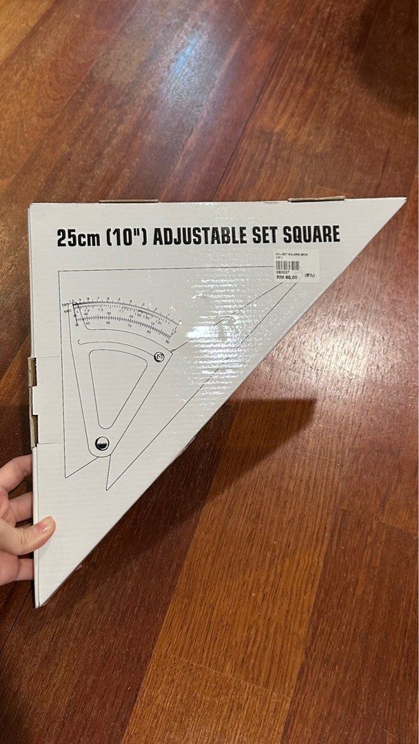 25cm (10”) Adjustable Set Square, Hobbies & Toys, Stationery & Craft ...