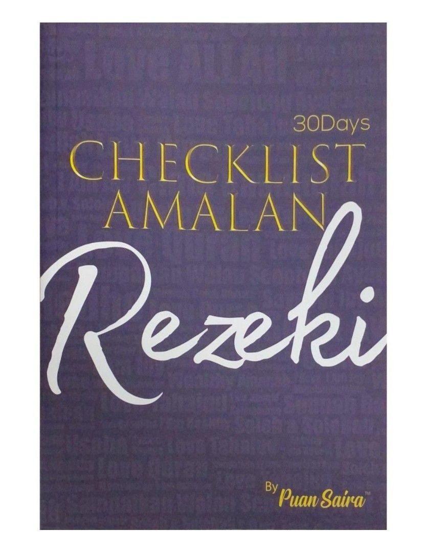 30 DAYS CHECKLIST AMALAN REZEKI, Hobbies & Toys, Books & Magazines ...