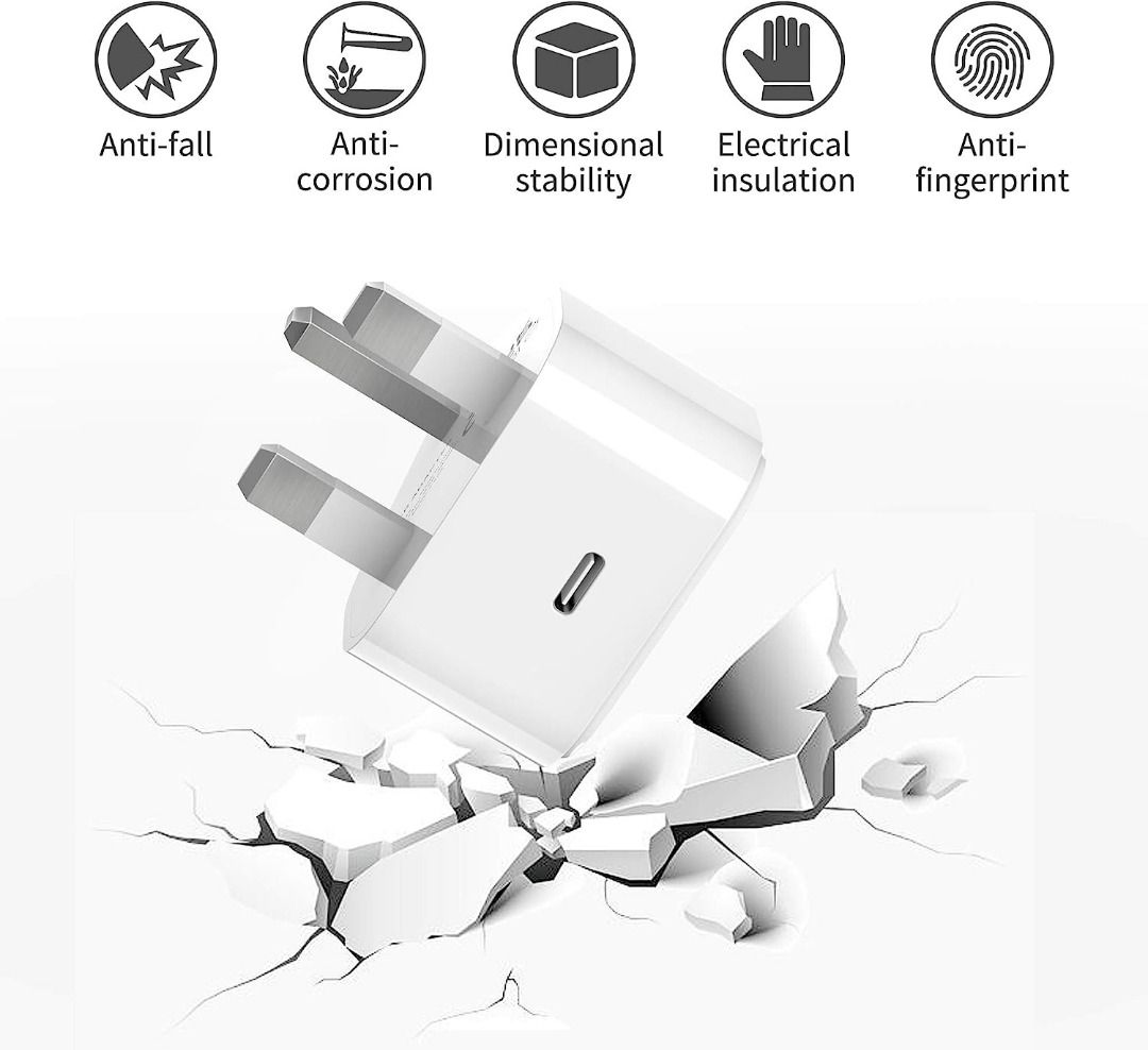 3141) DIGIMOMO FAST TYPE C 2M PD QC 3.0 CHARGE CABLE 100W/5A WITH 3 PIN ...