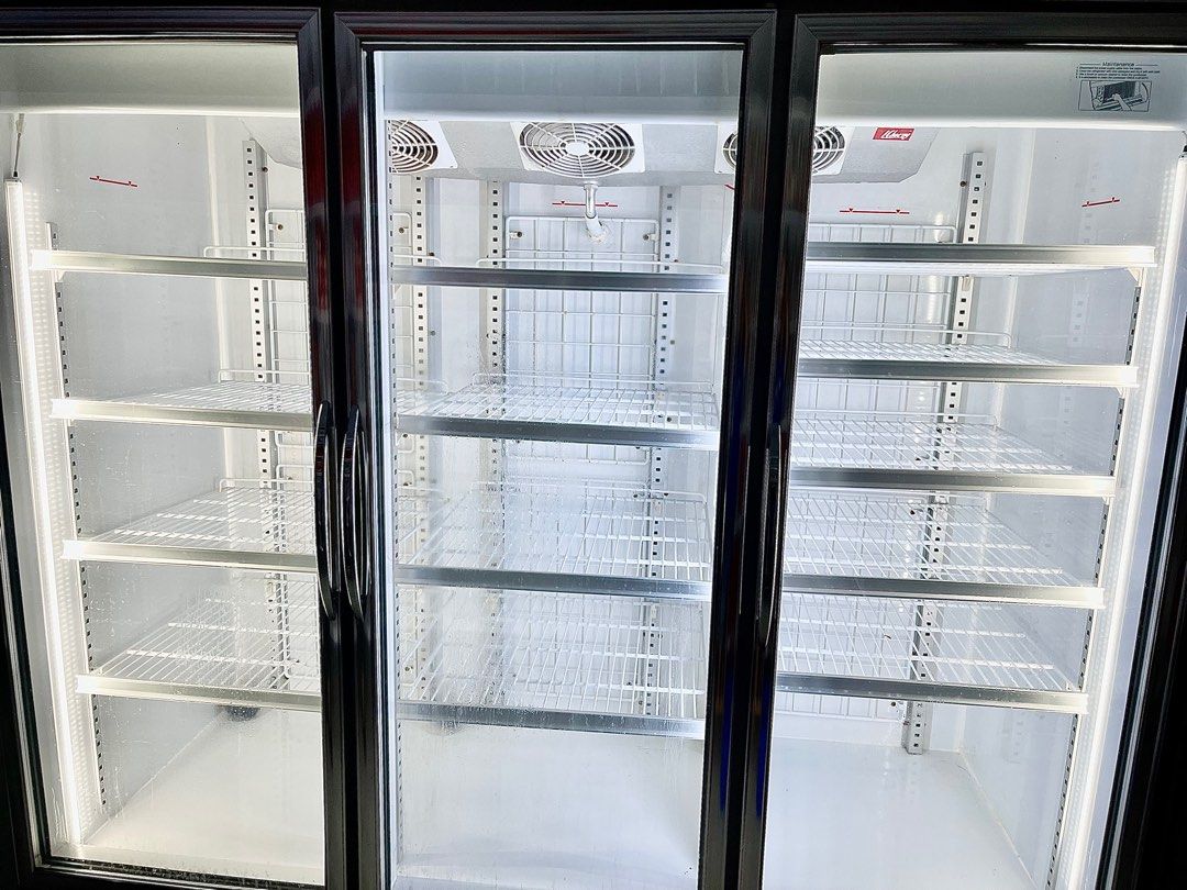 [Price Drop Alert] 3 Glass Door Upright Display Freezer, TV & Home Appliances, Kitchen ...