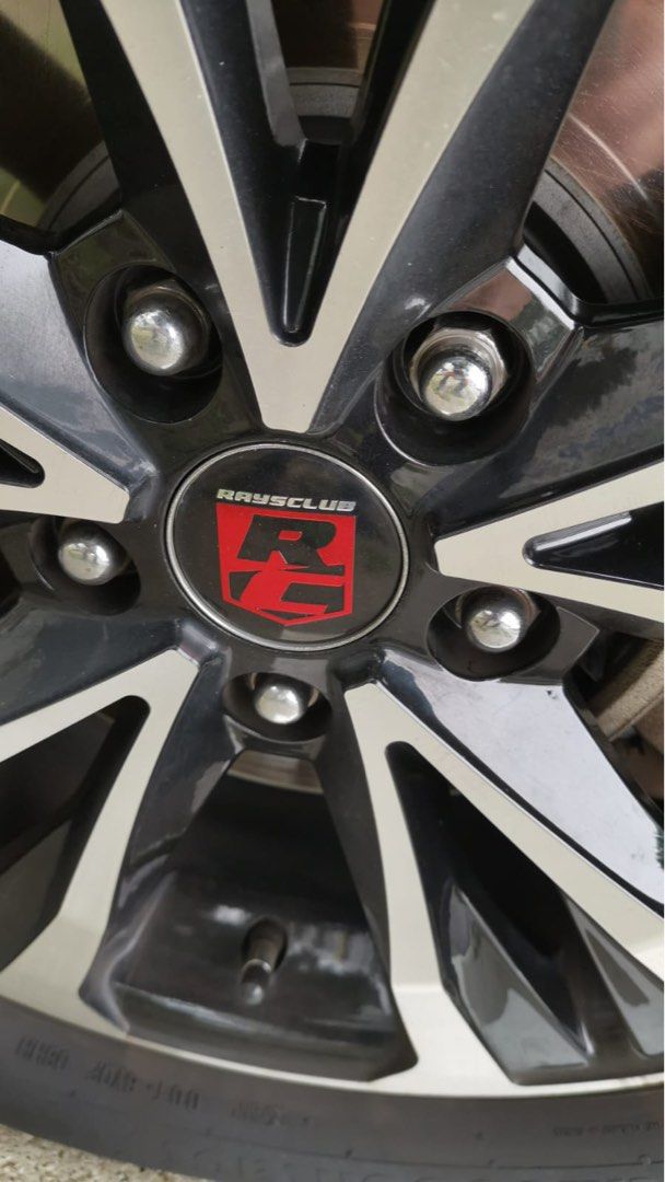 4 pcs 16 inch Rays Club rims and tyres, Car Accessories, Tyres & Rims ...