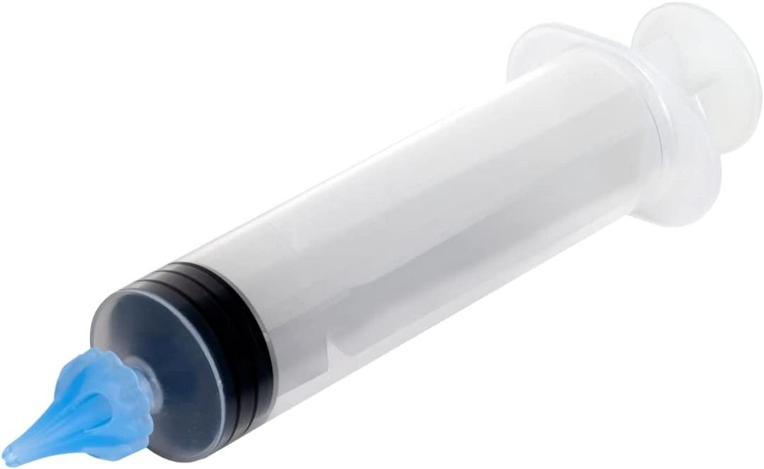 60 ML EZY DOSE Deluxe Ear Wax Removal Syringe Ear Irrigator Saline ...