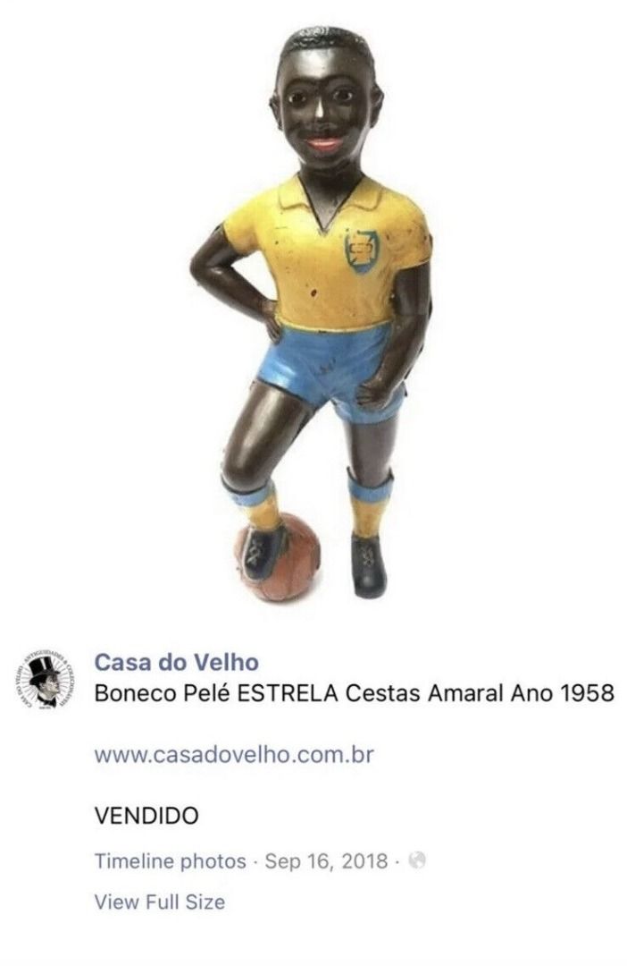 *Super Rare* Pele Plastic Figure Made in 1958 or 1959 Brazil by Estrela ...