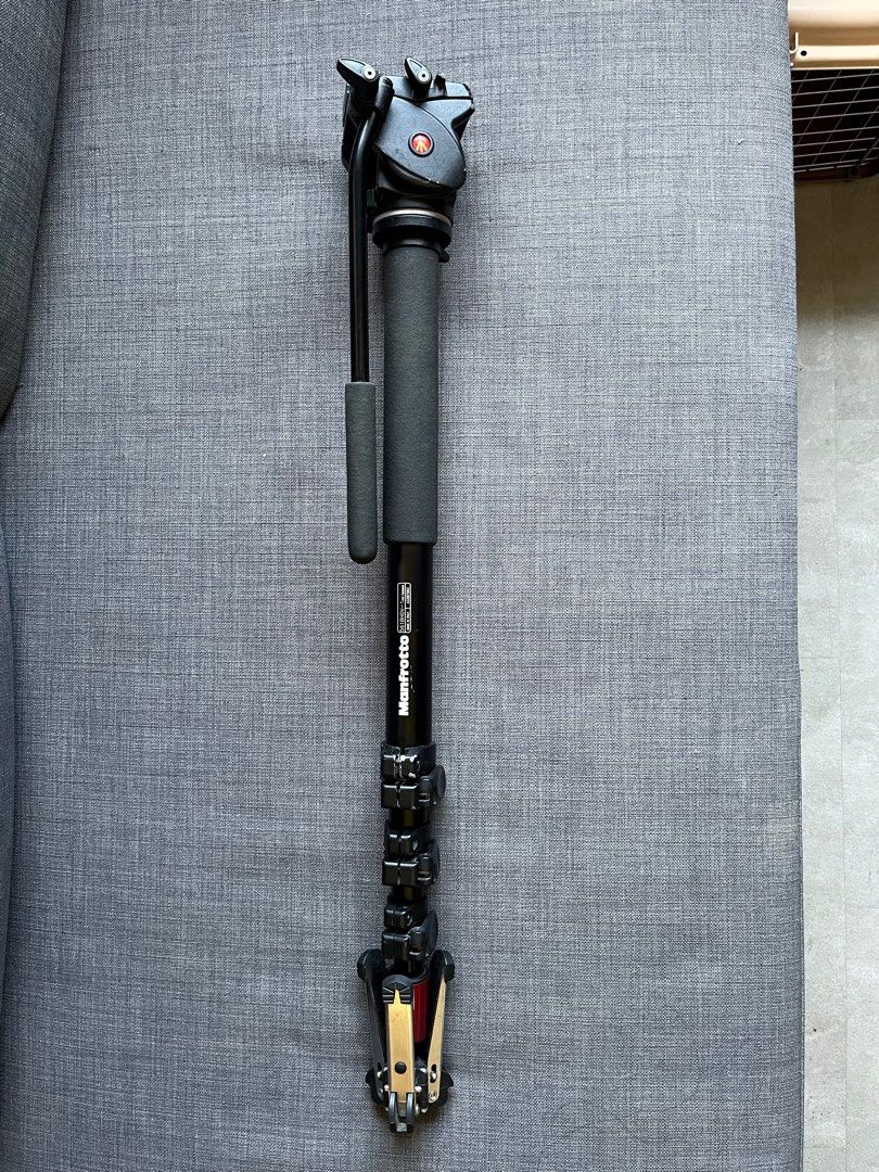 單腳架 with 頭子 / 攝影機 / 攝錄機 / 相機 Manfrotto 561BHDV-1 Fluid Video Monopod ...