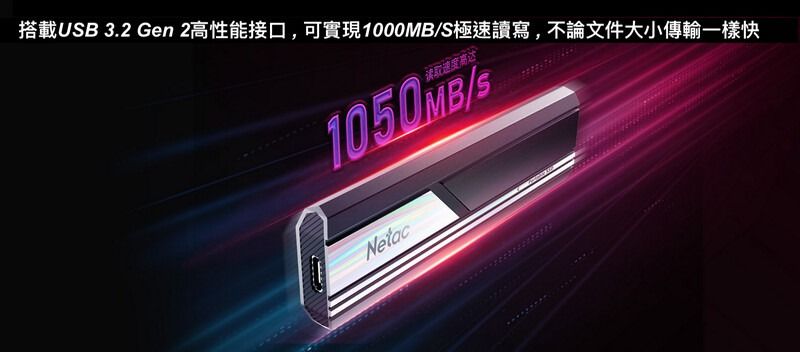 全新行貨長期現貨 Netac ZX10/ZX20 1TB/2TB USB 3.2 Gen 2 Type-C 外置 SSD 隨身硬盤 (5年保養), 電腦＆科技, 電腦周邊及配件, 硬碟及儲存器 ...