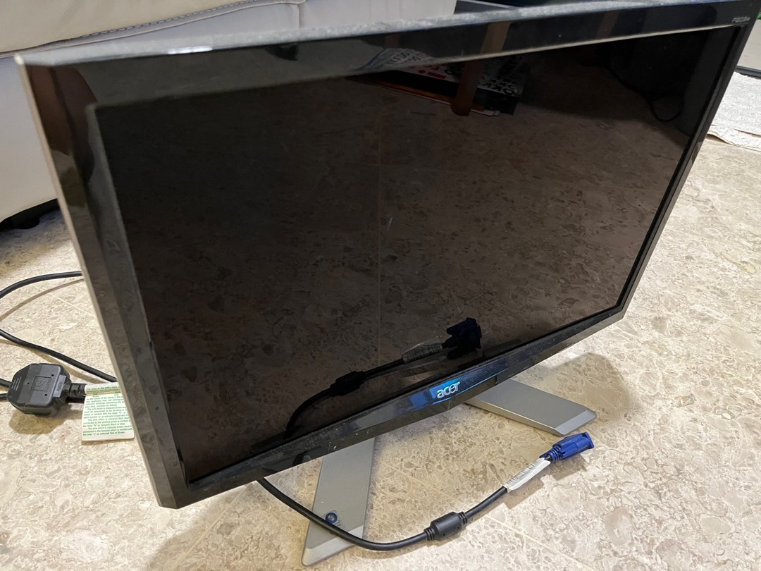 Acer LCD Monitor (VGA only, no HDMI), Computers & Tech, Parts ...