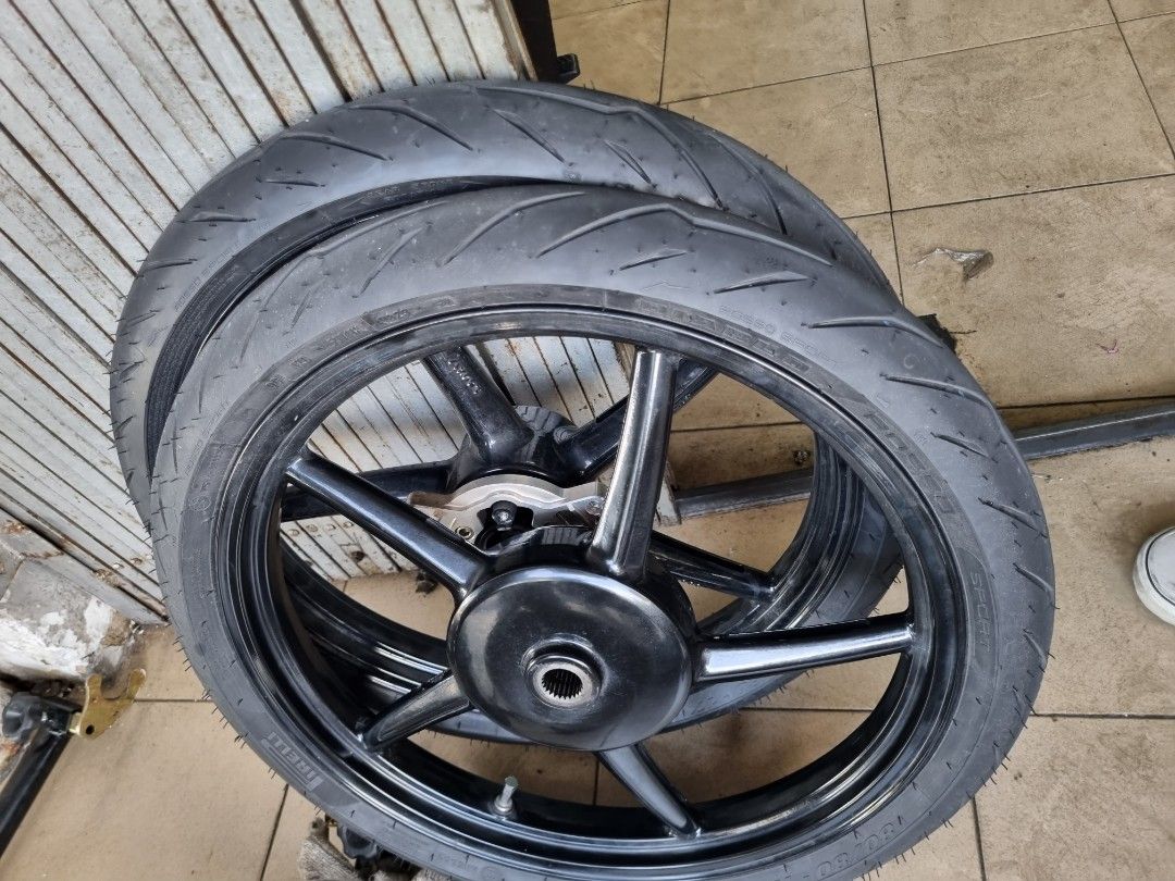 Aerox V1/V2 17" Enkei Rims, Motorcycles, Motorcycle Accessories on ...