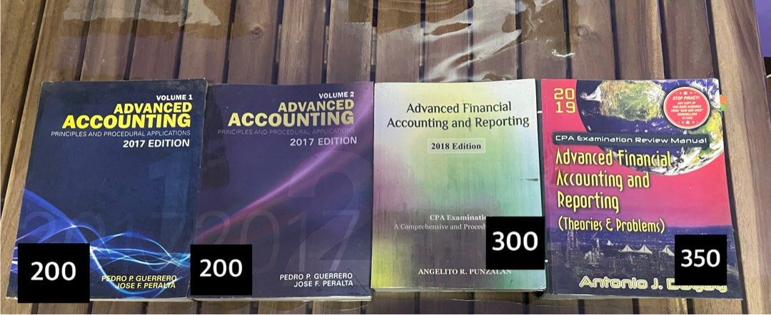 check description for prices: AFAR books Advanced Accounting Principles ...
