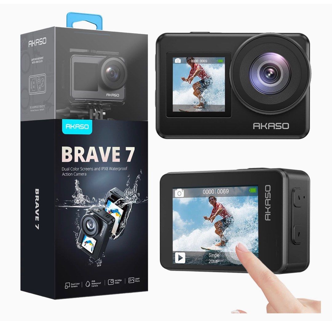 Akaso Brave 7 Camera, Photography, Cameras on Carousell