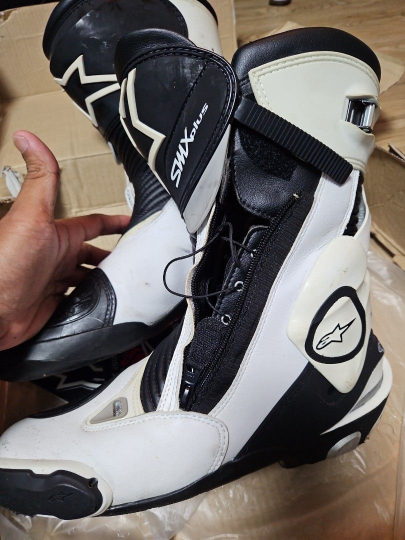 Alpinestars SMX- Plus Racing Boots, Motorcycles, Motorcycle Apparel on ...