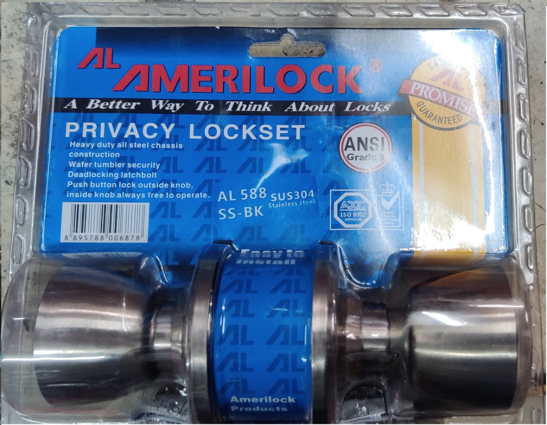 amerilock doorknobs, Furniture & Home Living, Security & Locks, Locks ...