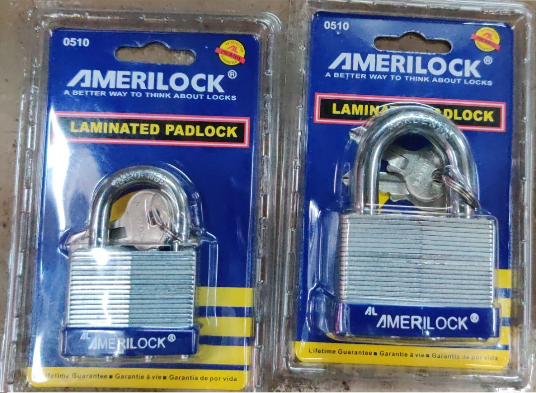 amerilock laminated padlock, Furniture & Home Living, Security & Locks ...