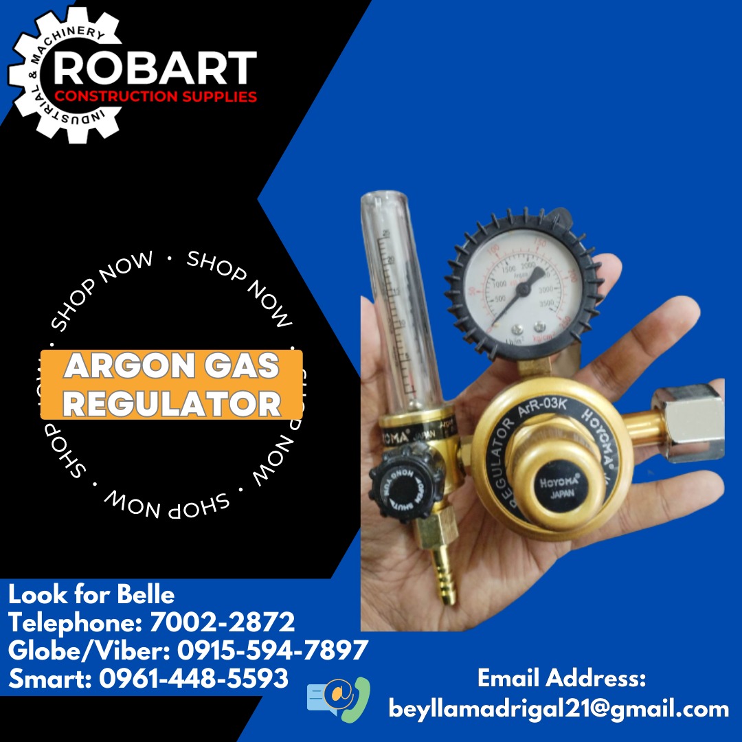 Argon Gas Regulator, Commercial & Industrial, Construction Tools & Equipment on Carousell