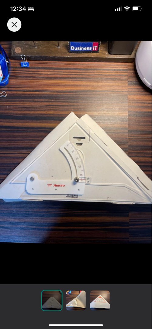 Aristo Adjustable Triangle Ruler, Hobbies & Toys, Stationery & Craft ...