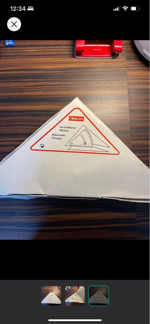 Aristo Adjustable Triangle Ruler, Hobbies & Toys, Stationery & Craft ...